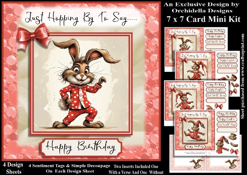 Hopping Rabbit Wishes - CUP1359524_1459 | Craftsuprint