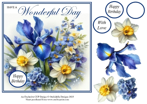 Wonderful Day Spring Bouquet 2 - CUP1363107_1459 | Craftsuprint