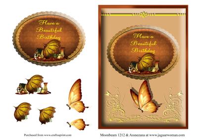 Beautiful Birthday Card Front - CUP300016_1459 | Craftsuprint