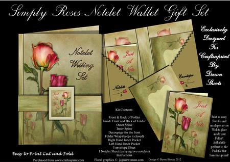 Notelet Wallet Gift Kit - CUP357818_1459 | Craftsuprint