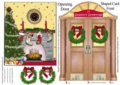 Door Opening Shaped Card Front - CUP370446_1459 | Craftsuprint