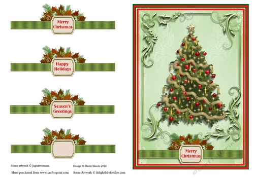 Oh Christmas Tree Card Front - CUP723064_1459 | Craftsuprint
