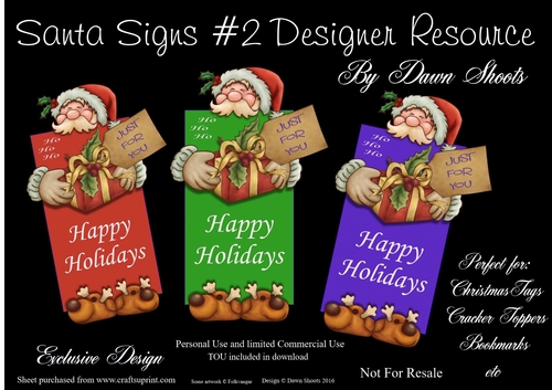 Santa Sign Designer Resource 2 - CUP725880_1459 | Craftsuprint