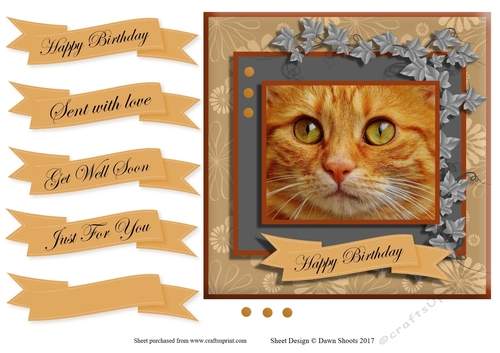 Sweet Paws Ginger Tabby - CUP761427_1459 | Craftsuprint