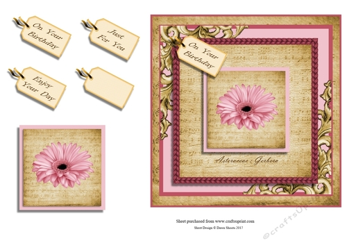 Wonderous Gerbera - CUP771871_1459 | Craftsuprint