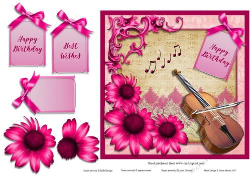 Beautiful in Magenta Birthday - CUP787479_1459 | Craftsuprint