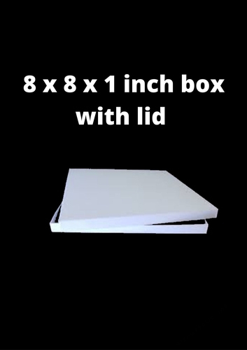 8 x 8 inch box. 1 inch deep. - CUP1087820_104105 | Craftsuprint