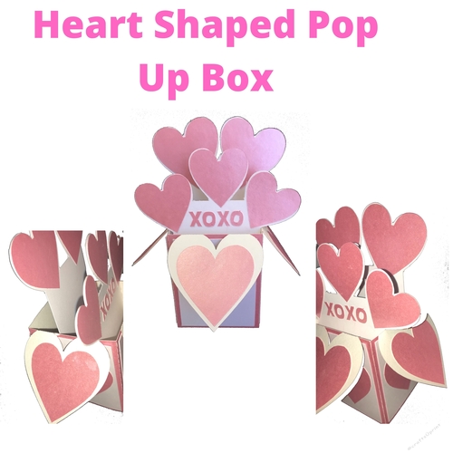 Heart Shaped Pop Up Box - CUP1090155_104105 | Craftsuprint