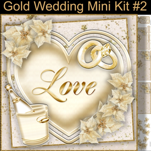 Gold Wedding Mini Kit #2 Perfect for Weddings and Anniversaries ...