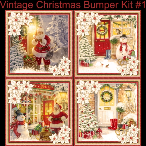 Christmas Vintage Bumper Kit#1 - CUP1130362_104105 | Craftsuprint