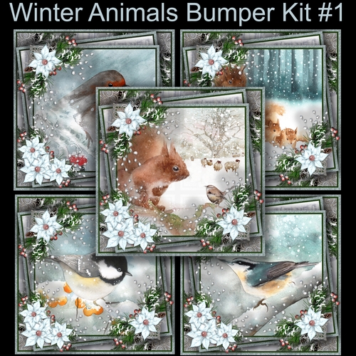 Winter Animals Bumper Kit#1 - CUP1130785_104105 | Craftsuprint