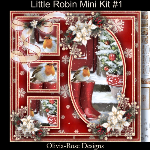 Little Robin Mini Kit #1 - CUP1137548_104105 | Craftsuprint