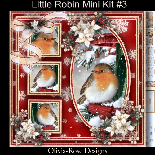 Little Robin Mini Kit #3 - CUP1137550_104105 | Craftsuprint