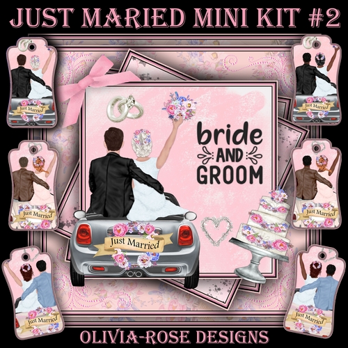 Just Married Mini Kit #2 - CUP1157330_104105 | Craftsuprint