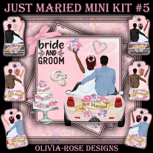 Just Married Mini Kit #5 - CUP1157334_104105 | Craftsuprint