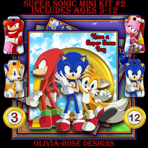 Super Sonic Mini Kit #2 Ages 3-12 included CARD FRONT * - CUP1158943 ...