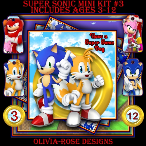 Super Sonic Mini Kit #3 Ages 3-12 included CARD FRONT * - CUP1158944 ...