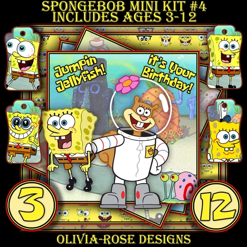 Spongebob Mini Kit #4 Ages 3-12 included CARD FRONT * - CUP1159116 ...
