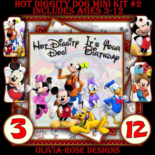 Hot Diggity Dog Mini Kit #2 CARD FRONT * - CUP1159848_104105 | Craftsuprint