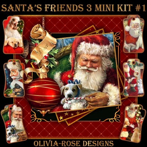 Santas Friends 3 Mini Kit #1 - CUP1168188_104105 | Craftsuprint