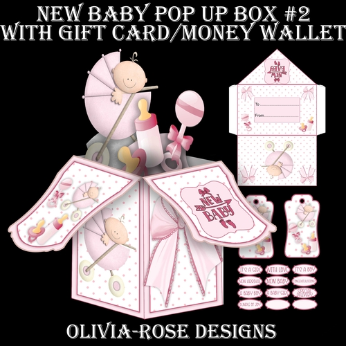 New Baby Pop Up box #2 - CUP1169452_104105 | Craftsuprint