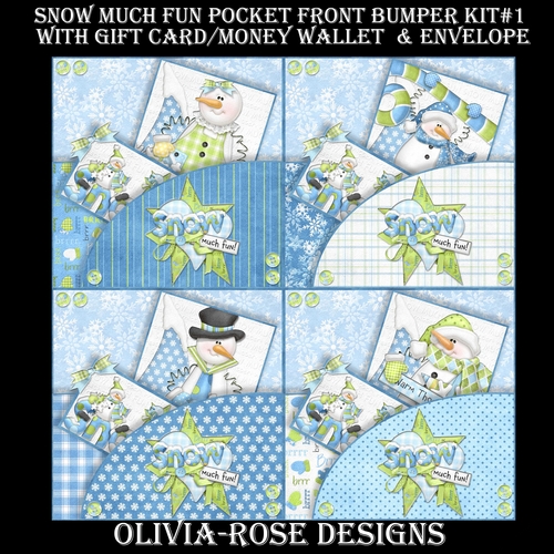 Snow Much Fun Pocket Front Bumper Kit#1 - CUP1175873_104105 | Craftsuprint