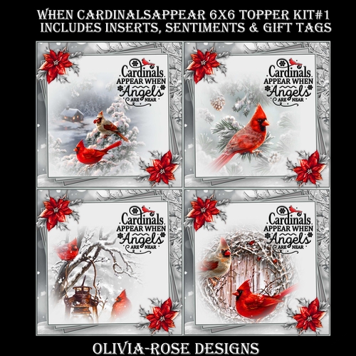 When Cardinals Appear Topper Kit #1 - CUP1179050_104105 | Craftsuprint