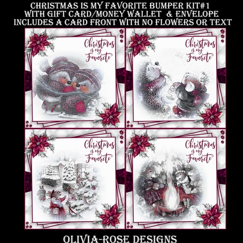 Christmas Is My Favorite Bumper Kit #1 AN NO FLOWERS OR TEXT & A 6X6 ...