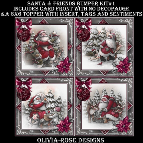 Santa & Friends Bumper Kit #1 - CUP1183312_104105 | Craftsuprint