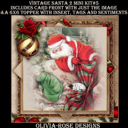 Vintage Santa 2 Mini Kit #5 - CUP1184289_104105 | Craftsuprint
