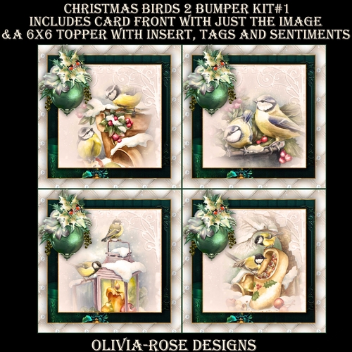 Christmas Birds 2 Bumper Kit #1 - CUP1187445_104105 | Craftsuprint
