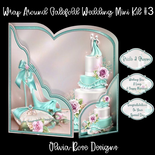 Wrap Around Gatefold Wedding Mini Kit #3 - CUP1189053_104105 | Craftsuprint