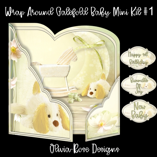 Wrap Around Gatefold Baby Mini Kit #1 - CUP1189990_104105 | Craftsuprint