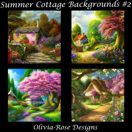 Summer Cottage Backgrounds #2 - CUP1195204_104105 | Craftsuprint