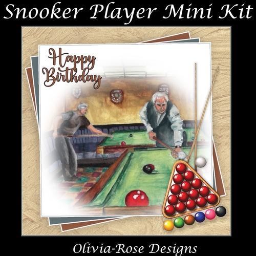 Snooker Player Mini Kit - CUP1203835_104105 | Craftsuprint
