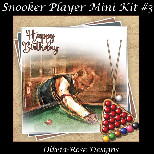 Snooker Player Mini Kit #3 - CUP1204282_104105 | Craftsuprint