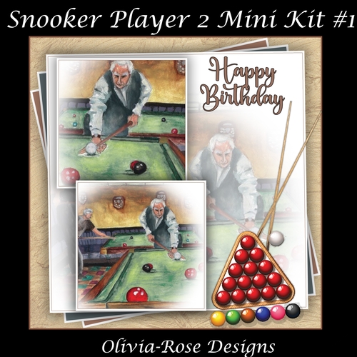Snooker Player 2 Mini Kit #1 - CUP1206924_104105 | Craftsuprint