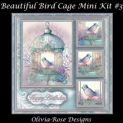 Beautiful Bird Cage Mini Kit #3 - CUP1210872_104105 | Craftsuprint