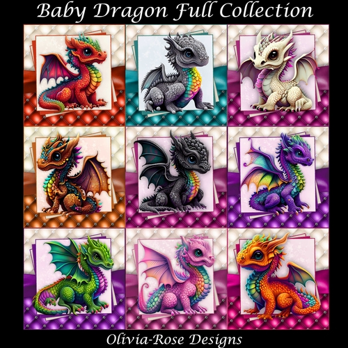 Baby Dragon Collection **9 4-PAGE KITS INCLUDED** - CUP1211601_104105 ...