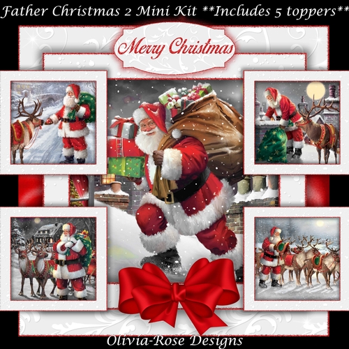 Father Christmas 2 Mini Kit - CUP1217962_104105 | Craftsuprint