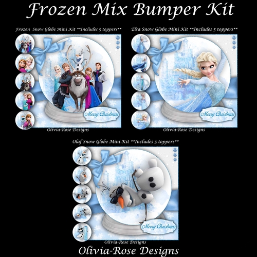 Frozen Snow Globe Mix Bumper Kit - CUP1222192_104105 | Craftsuprint