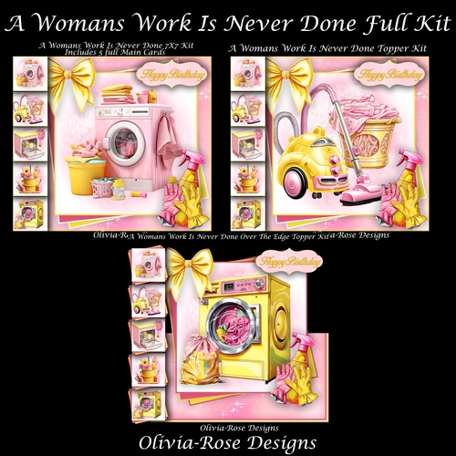 A Womans Work Is Never Done Full Kit - CUP1233905_104105 | Craftsuprint