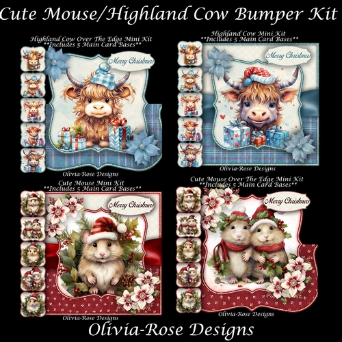 Cute Mouse/Highland Cow Bumper Kit - CUP1241639_104105 | Craftsuprint