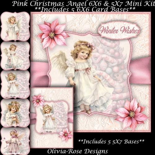 Pink Christmas Angel Mini Kit - CUP1258376_104105 | Craftsuprint