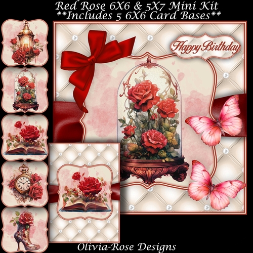 Red Rose Mini Kit - CUP1269658_104105 | Craftsuprint