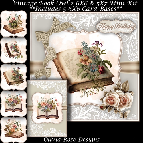 Vintage Book Mini Kit - CUP1270251_104105 | Craftsuprint
