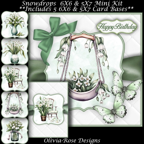 Snowdrops Mini Kit - CUP1272640_104105 | Craftsuprint