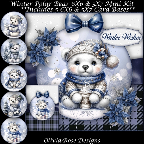 Winter Polar Bears Mini Kit - CUP1300235_104105 | Craftsuprint