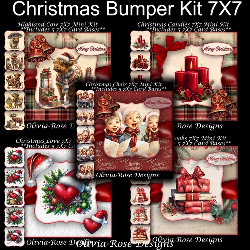 Christmas Bumper Kit 7X7 - CUP1310066_104105 | Craftsuprint