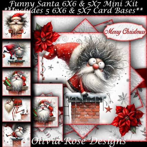 Funny Santa Mini Kit - CUP1347132_104105 | Craftsuprint